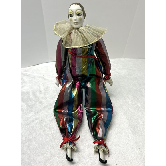Silvestri | Other | Silvestri Clown Jester Vintage Porcelain Doll ...